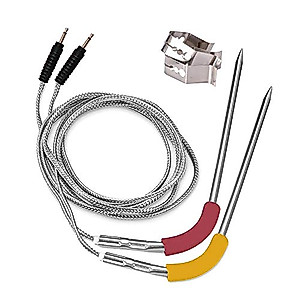 Replacement Probe of Weber iGrill 2 iGrill 3 Thermometer and Weber iGrill Mini & iGrill Pro Replacement Probe (Red-Orange)