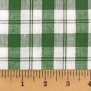 Perfect Green 6 Cotton Homespun Plaid Fabric by JCS - Sold by The Yard