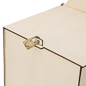 Yoidesu Wooden Wedding Mailbox Post Box, Vintage, Multipurpose Box for Weddings, Parties, Anniversaries, Graduations and Baby Showers,33.1 x 20.3 x 20.3cm (JM01617)