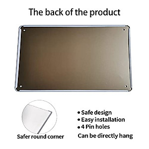 Coffee Spelled Backwards is Eeffoc Funny Tin Sign Coffee Bar Kitchen Home Decor 12" x 8"