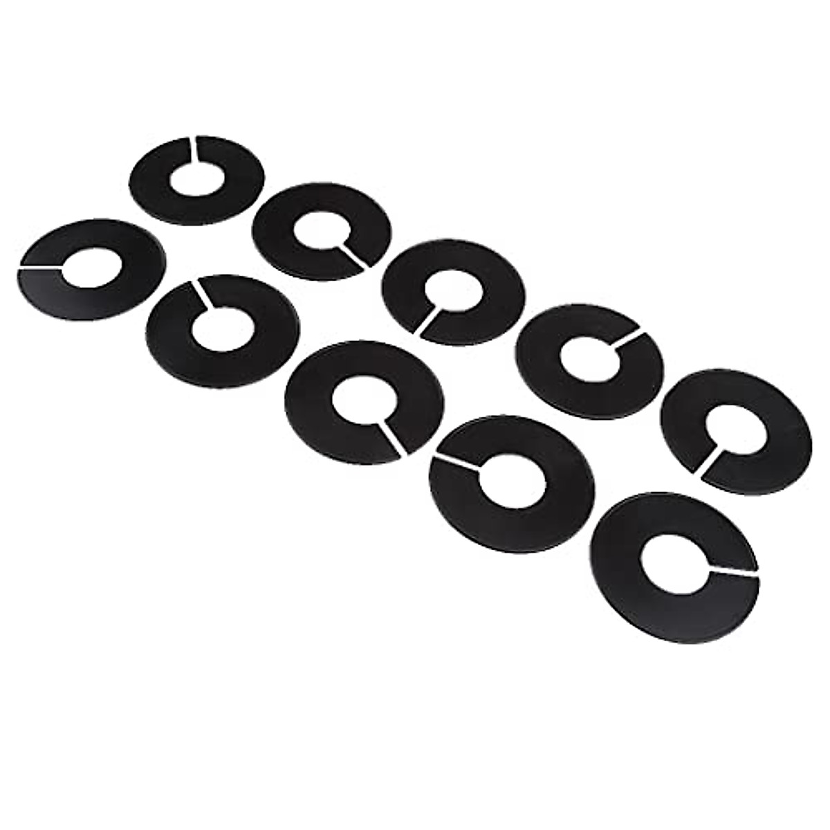 Kesoto Bothyi 10 Pack Clothing Rack Size Dividers Round Hangers Dividers, Baby Closet Size Dividers (10 Pack, Blank), Black