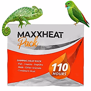 MaxxHeat 110 Hour Shipping Heat Pack - 1, 10, 60 Count Packs Available| Extended Heat for Marine Animals, Insects, Coral, Fish, Invertebrates, Flowers, and Plants | Tropical Fish