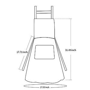 fvpxuus 2 Pack Kitchen Cooking Aprons Vest, Adjustable Bib Soft Chef Apron with 2 Pockets for Men Women The vest does not slip on the shoulders(Blue/Red Stripes)