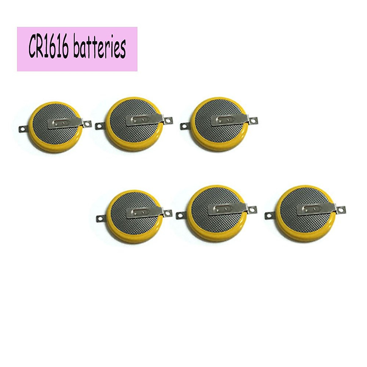 CR1616 Lithium Batteries, 6 Pack CR1616 Batteries with Tabs Bundled with 3.8mm, 4.5 mm, and Triwing Screwdriver Set - Replacement 3v Lithium Battery Set for Game Boy, GBA, and Color