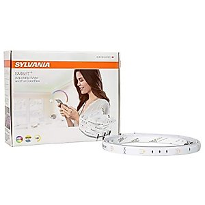SYLVANIA Smart ZigBee Flex Strip, RGBW Full Color and Tunable White Starter Kit, Works with SmartThings, Wink, and Amazon Echo Plus, Hub Needed for Alexa and Google Assistant - 1 Pack