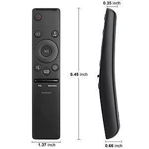 Soundbar Remote for Samsung Sound Bar Home Theater Audio Surround Sound Speaker System (AH59-02767A)