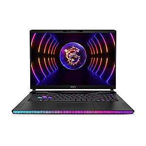 MSI Raider GE68Hx 16" QHD+ 240Hz Gaming Laptop: Intel Core i9-13950HX, RTX 4060, 16GB DDR5, 1TB NVMe SSD, Thunderbolt 4, USB-Type C, Cooler Boost 5, Win 11 Pro: Black 13VF-049US