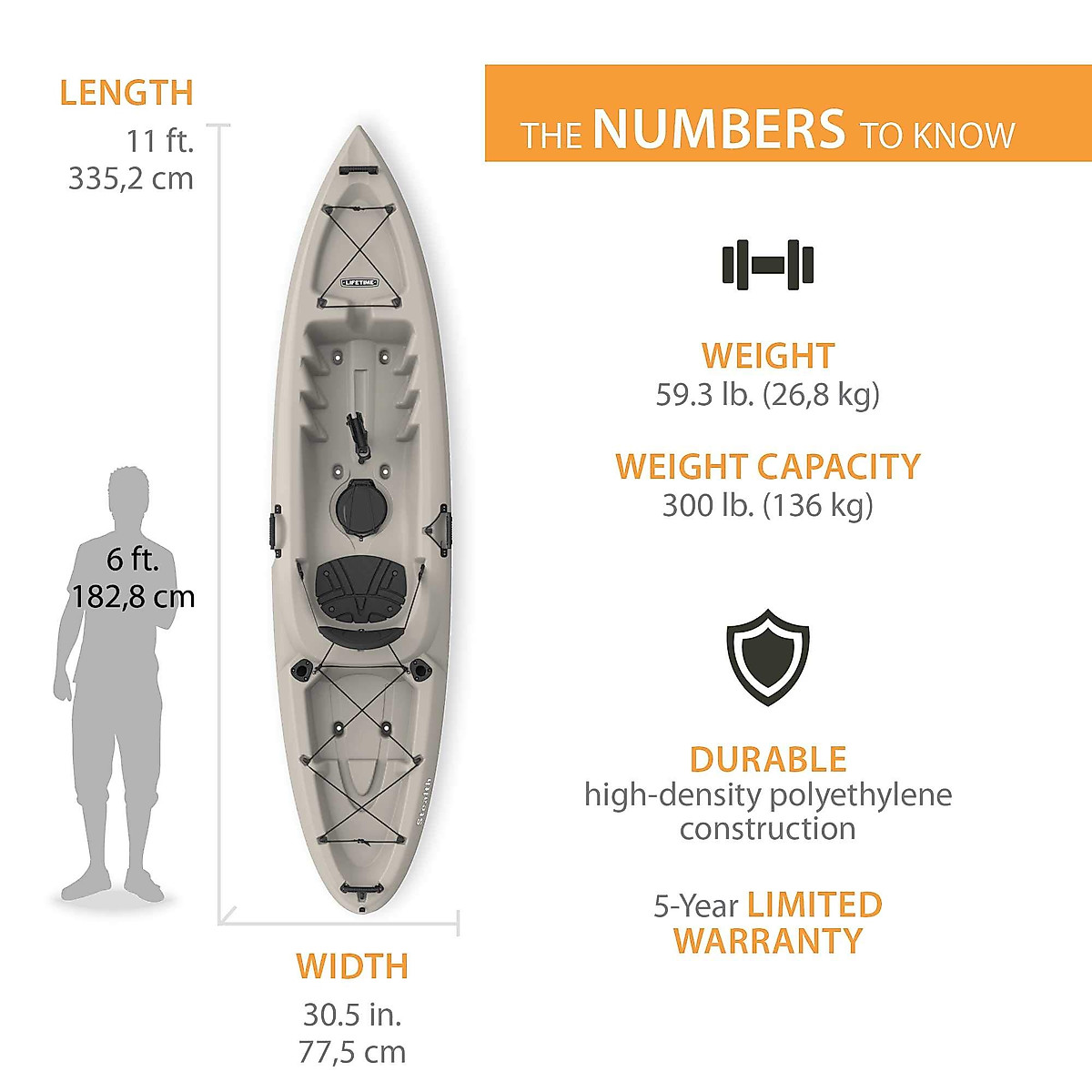 Emotion Stealth Angler Fishing Kayak, Sandstone, 11'