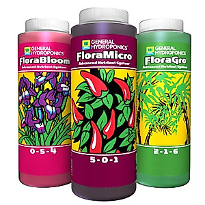 GH General Hydroponics Flora Series: FloraGro, FloraBloom, FloraMicro 16oz