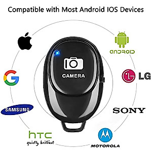Phone Camera Remote Control(2 Pack) for Photos & Videos, Wireless Camera Remote Shutter Clicker Compatible with iPhone/Android Phone/iPad/Tablets with Adjustable Wrist Strap