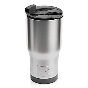 RTIC 20 oz Insulated Tumbler Stainless Steel Coffee Travel Mug with Lid, Spill Proof, Hot Beverage and Cold, Portable Thermal Cup for Car, Camping