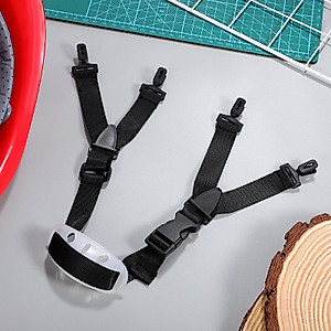 POPETPOP Helmet Universal Chin Straps, 2pcs Helmet Chin Band, Universal Hard Hat Chin Strap for Safe Construction Sites