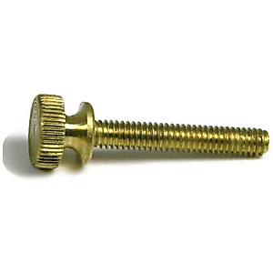 Knurled Head Thumb Screws - Solid Brass Machine Screws 1/4"-20 x 1/2 inch Qty 25