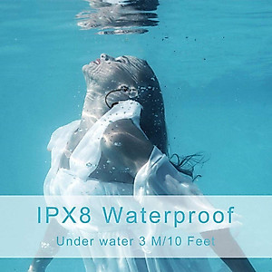 Waterproof MP3 Player for Swimming, Tayogo IPX8 8GB Underwater Headphones with Shuffle Feature, for Water Sports, Running, Diving-Black