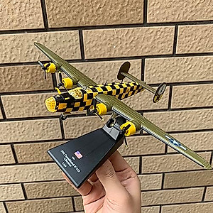 1/144 Scale USA WWII B-24D Liberator Bomber Aircraft Model Alloy Model Diecast Plane Model for Collection
