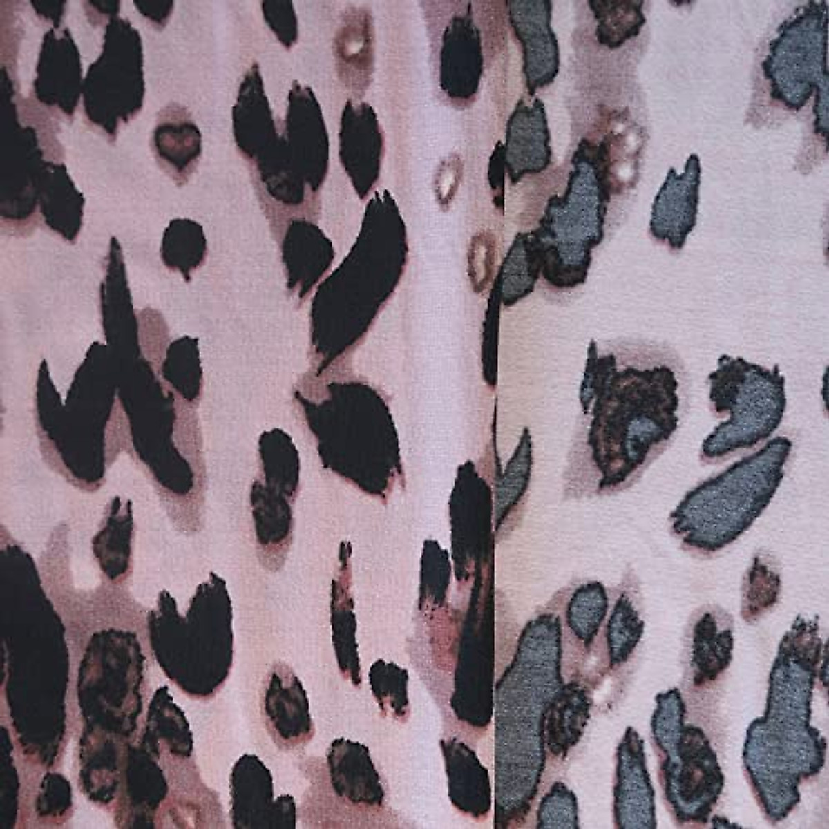 Cheetah Texture Illustration Exotic Fauna Inspired Pattern Light Pink ITY Soft Stretch Knit Printed Fabric 4-Way Fabric for Garment and DIY Sewing Crafts,Fabric by The Yard
