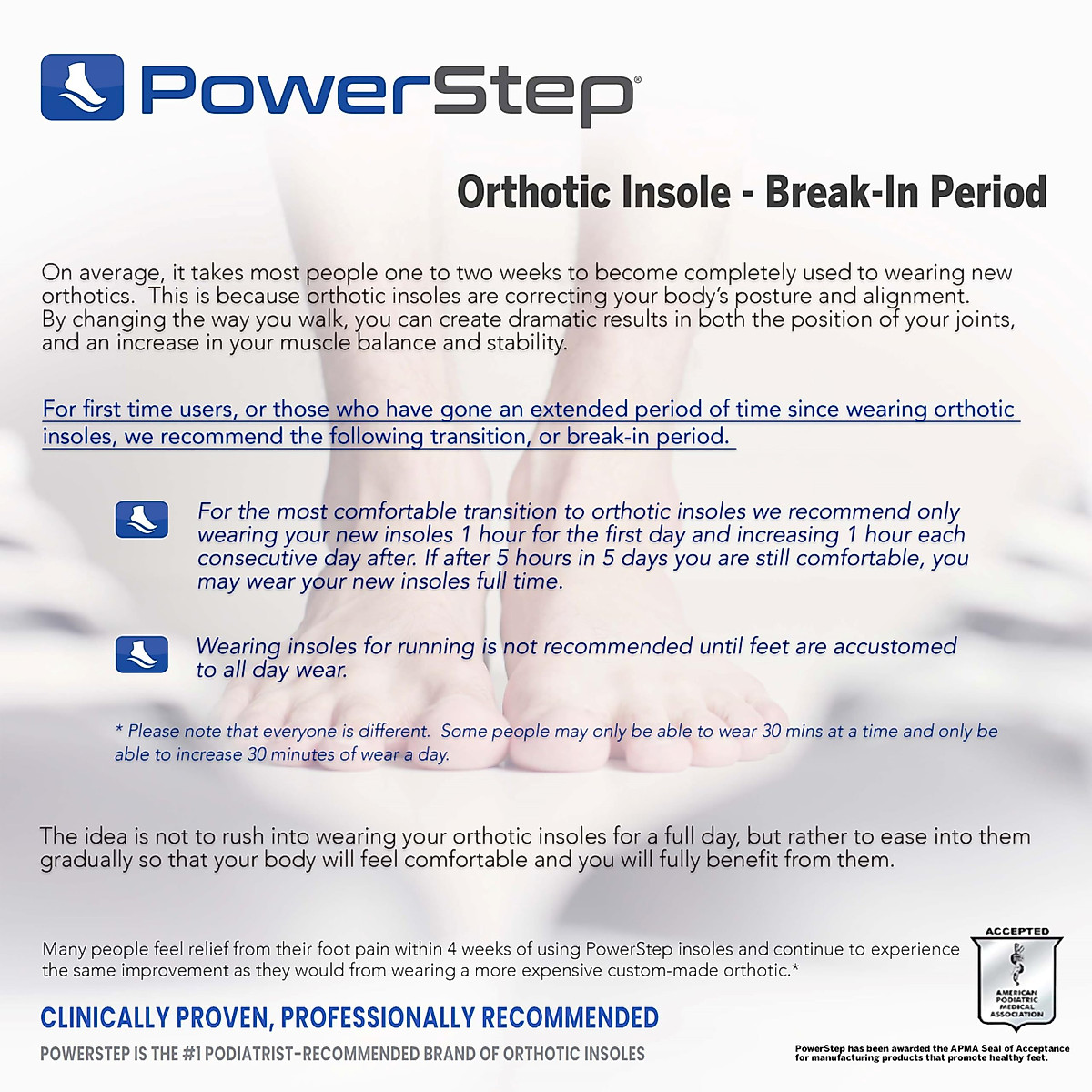 PowerStep Pinnacle Plus Ball of Foot Pain Relief Orthotics - Shoe Inserts for Metatarsalgia, Arch Support & Morton's Neuroma Pain Relief - Made in USA Insoles with Metatarsal Pad (M 5-5.5, F 7-7.5)