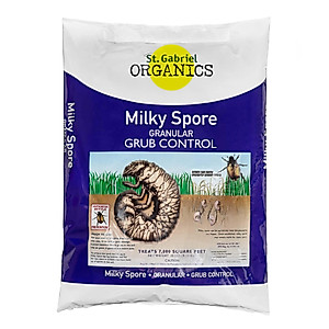 St. Gabriel Organics Milky Spore Granular Natural Bacteria Japanese Beetle Grub Killer Lawn and Garden Care Control, 20 Pound Pack (2 Pack)