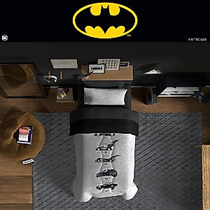 Franco Collectibles Batman Classic Bedding Super Soft Cozy Microfiber Reversible Comforter, Twin, (Officially Licensed Product)