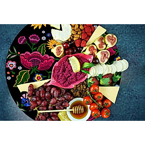 HASTA LA RAIZ | Mexican Handmade Cheese Board covered with resin. Ideal for Charcuterie Platter & Serving Tray. Model: Heritage.