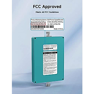 Phonetone Cell Phone Signal Booster for Home | Boosts 5G 4G LTE Signal on Band 2, 4, 5,12, 13 and 17 for All U.S. Carriers | Up to 4,500 Sq Ft | Easy to Setup | FCC Approved