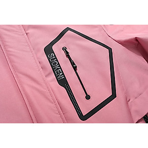 SUOKENI Women's Waterproof Warm Winter Snow Coat Hooded Raincoat Ski Snowboarding Jacket