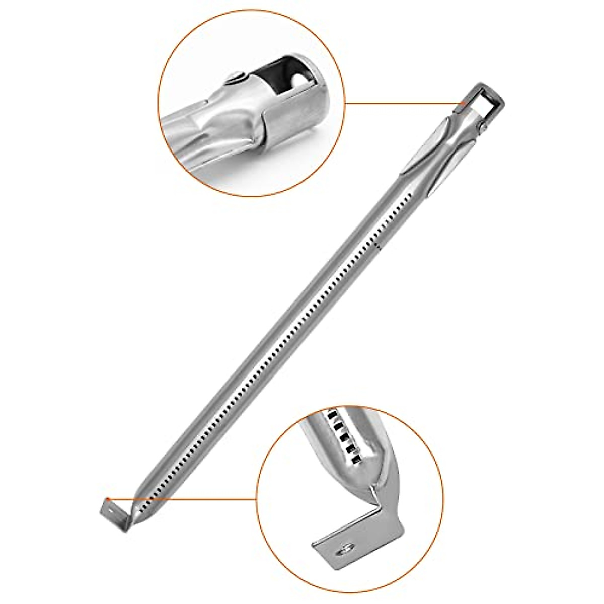 TAILGRILLER Burner Tube Set for Blackstone 36 Inch Griddle, Set of 4 Stainless Steel Straight Burner Tubes with 4 Screws