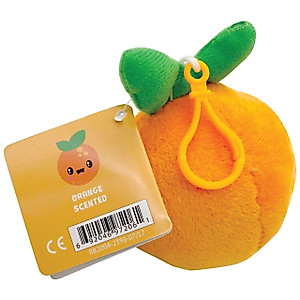 Scentco Fruit Troop Backpack Buddies - Scented Plush Toy Clips (Orange)