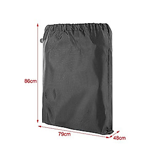 GEZICHTA Cooler Cart Cover Black Waterproof Outdoor Patio Cooler Cover Protection for Beverage Cart Rolling Ice Chest