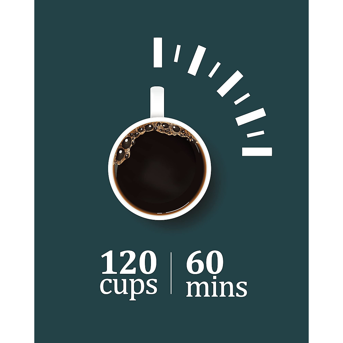 RIEDHOFF 120 Cup Commercial Coffee Maker, [Quick Brewing] [Food Grade Stainless Steel] Large Coffee Urn Perfect For Church, Meeting Rooms, Lounges, and Other Large Gatherings-18 L