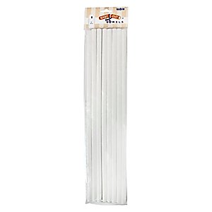 PME Easy Cut Dowels 40 cm (16-Inch), Pack of 8, Standard, White