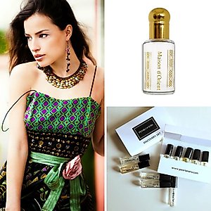 Maison d'Orient PEARLANERA Discovery Set (20 Spray Vials) and Musk Tahara Oil Perfume