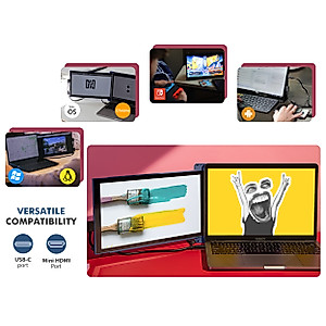 Mobile Pixel Duex Lite 12.5" Full HD USB Mobile Monitor Navy 101-1005P05 , (Renewed)