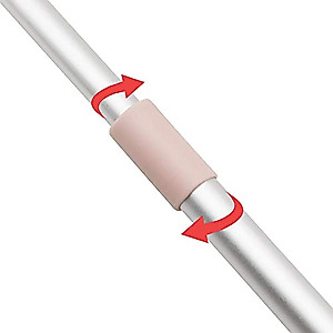 Long Reach Stick for Hanging Clothes Long Reach Closet Pole Telescoping Closet Pole Extending Closet Hook Pole with Utility Hook (Light Pink)