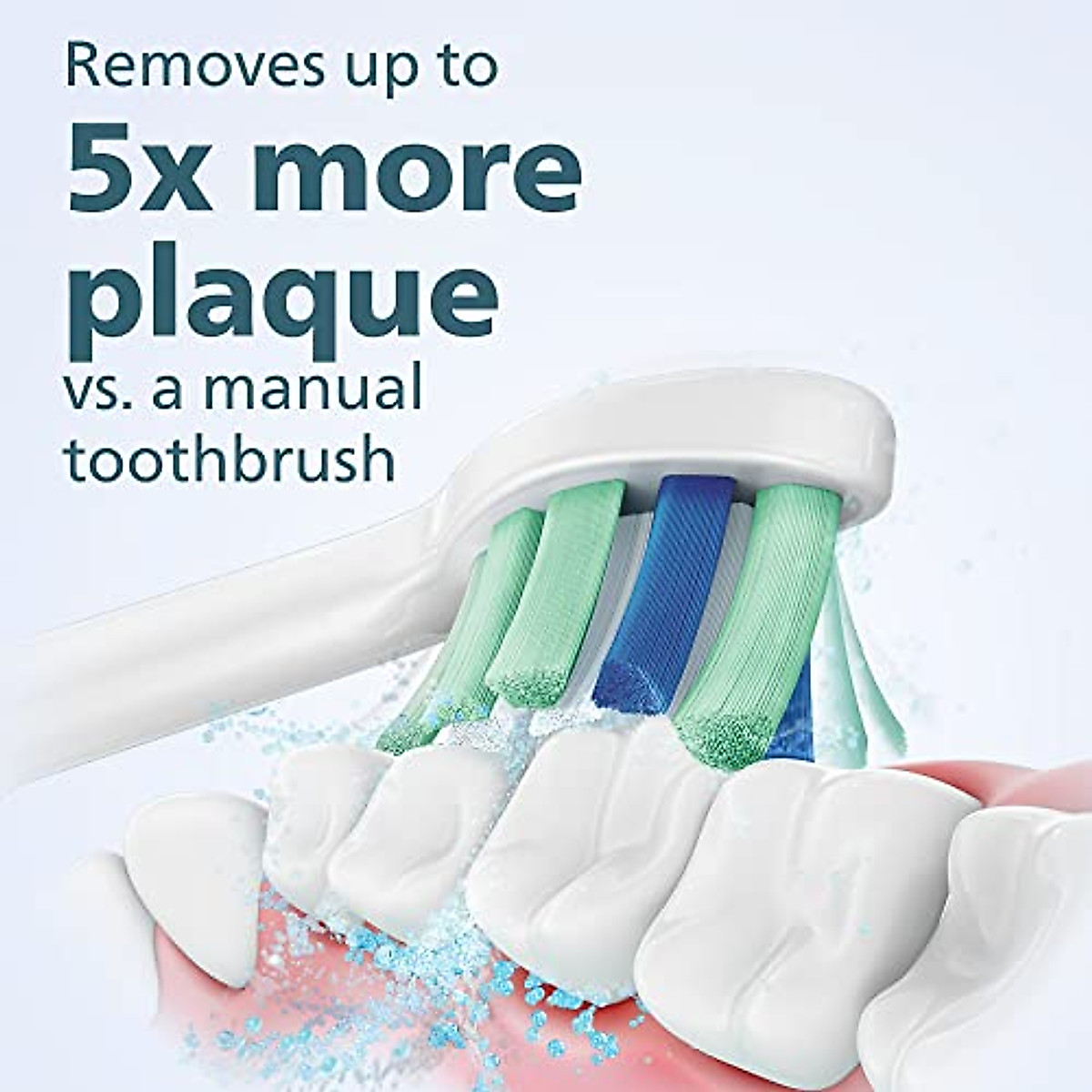 Philips Sonicare 4100 Power Toothbrush, Rechargeable Electric Toothbrush with Pressure Sensor, White HX3681/23