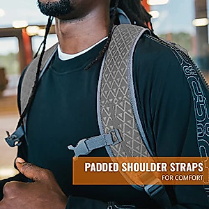 POINT3 POINT3 Basketball Backpack Road Trip 2.0, Bag with Drawstring for Soccer, Volleyball & More, Compartments for Shoes, Water, & Clothes, Water Resistant Equipment Bag, Unisex Sports Backpack - Red