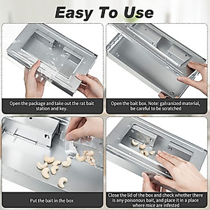 Qualirey 8 Pack Multi Catch Mouse Trap Clear Top Humanized Mouse Trap Rodent Mouse Trap for Indoor Outdoor Rat Control Pet and Security (Silver)