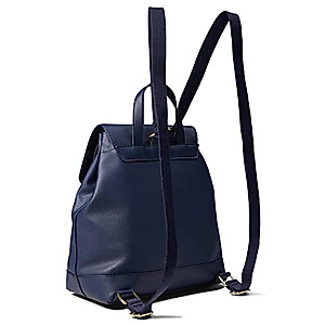 Tommy Hilfiger Gretta II Flap Backpack with Hangoff Saffiano PVC Tommy Navy One Size