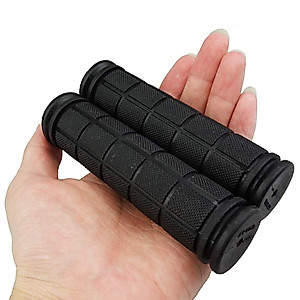 2 Pair / 4 Pair Bicycle Handlebar Grips Bike Grips Non-Slip Rubber Mushroom Grips for BMX/MTB/Boys and Girls Kids Bikes Grips (2 Pair Black)