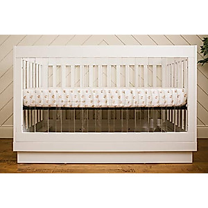 Lulujo Soft Cotton Baby Crib Sheet (Rainbows)