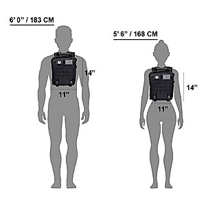 TORCH EDC Gear Commuter Backpack Urban Cycling MOLLE Water Resistant Laptop Bag Black