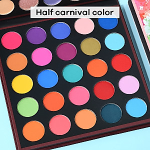 EYESEEK Eyeshadow Palette Matte 50 Colors High Pigmented Colorful Eyeshadow Makeup Palette Shimmer Bright Color Eye Shadow Powder Easy To Blend Long Lasting Waterproof Makeup Pallet #Neon