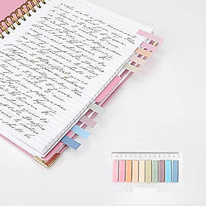 Ddaowanx Hardcover Spiral Notebook, College Ruled Notebook Journal, 8.5"x11", 320 Pages Leather Writing Journal for Women, 3 Subject A4 Hardcover Notebook for Work School (A4)