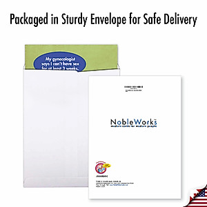 NobleWorks - 1 Jumbo Funny Card for Birthdays (8.5 x 11 Inch) - Cartoon Joke, Humor Bday Card with Envelope - Dentist Say J5585BDGC