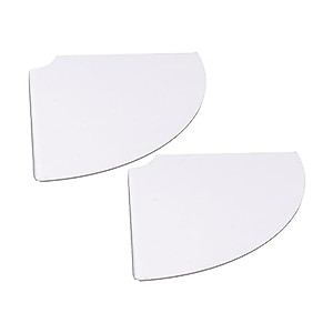 Corner Shelves, Fashion High Strength Wall Mount Floating Corner Shelves Easy Installation 2pcs Large Space for Shower Room (White)