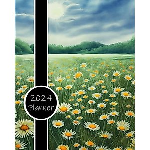 2024 Planner: Daily Weekly and Monthly Calendar | Schedule Organizer | January to December | Daisy