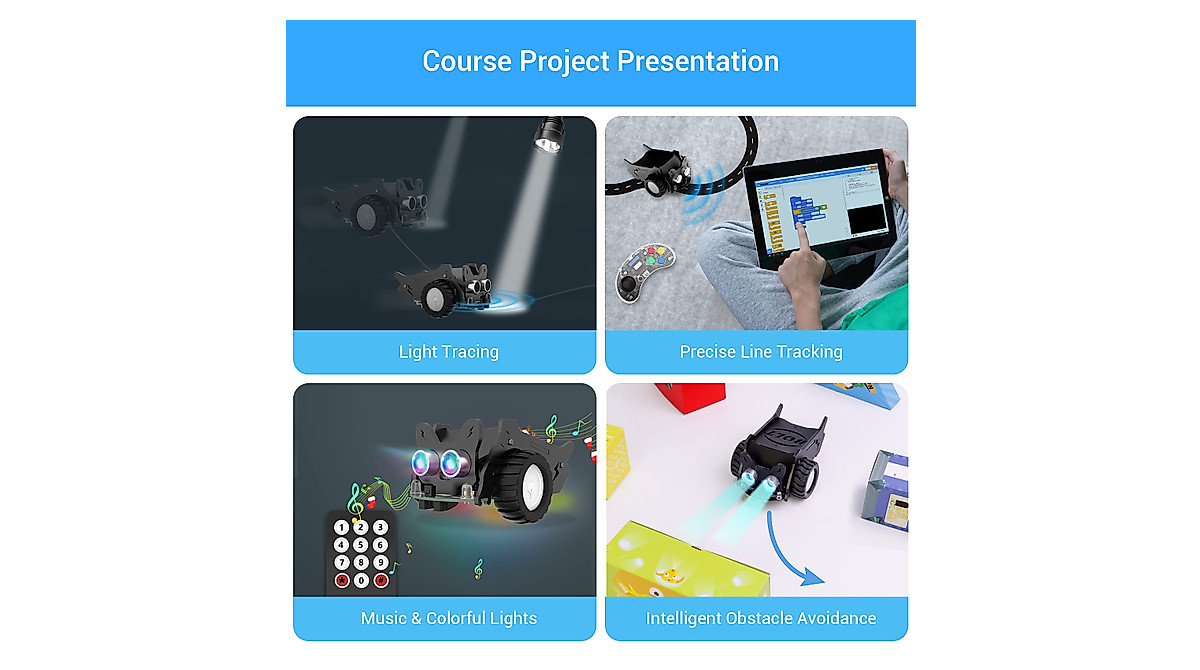 CrowBot Bolt with Joystick Programming Smart Robot Car, Learning ...