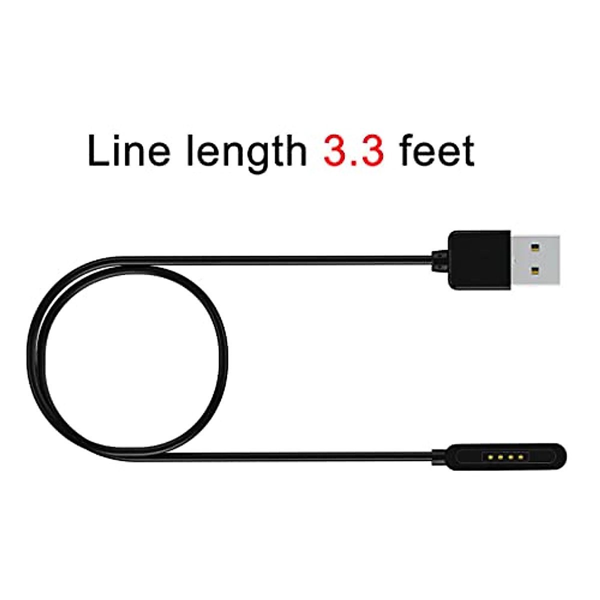 Fashioneey Charger Compatible for Asus Zenwatch 2, 3.3ft Portable USB Charging Cable Cord Replacement Charging Cradle Station Compatible Asus Zenwatch 2 Smartwatch & WI501Q/ WI502Q