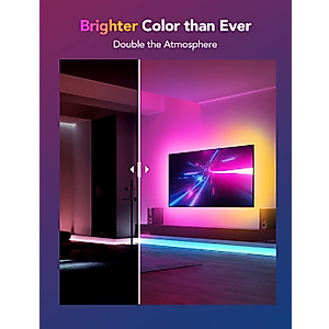 Govee RGBIC LED Strip Lights M1 with Matter, 6.56ft WiFi LED Lights for Cabinet, TV, Bed and Gaming Desk, Smart LED Lights Work with Apple Home, Alexa, Google Assistant and SmartThings, Home Decor