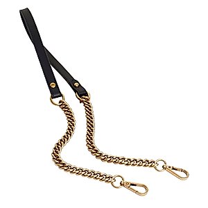 Hualibao Metal Plus Synthetic Leather Purse Chain Strap Length for Shoulder Cross Body Sling Purse Handbag Clutch Replacement（Silver47.2inch）